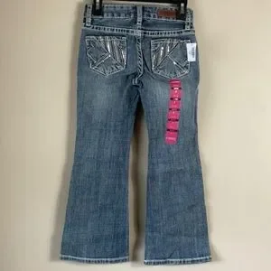 Rock & Roll Cowgirl | Bottoms | Rock Roll Denim Girls Embellished ...